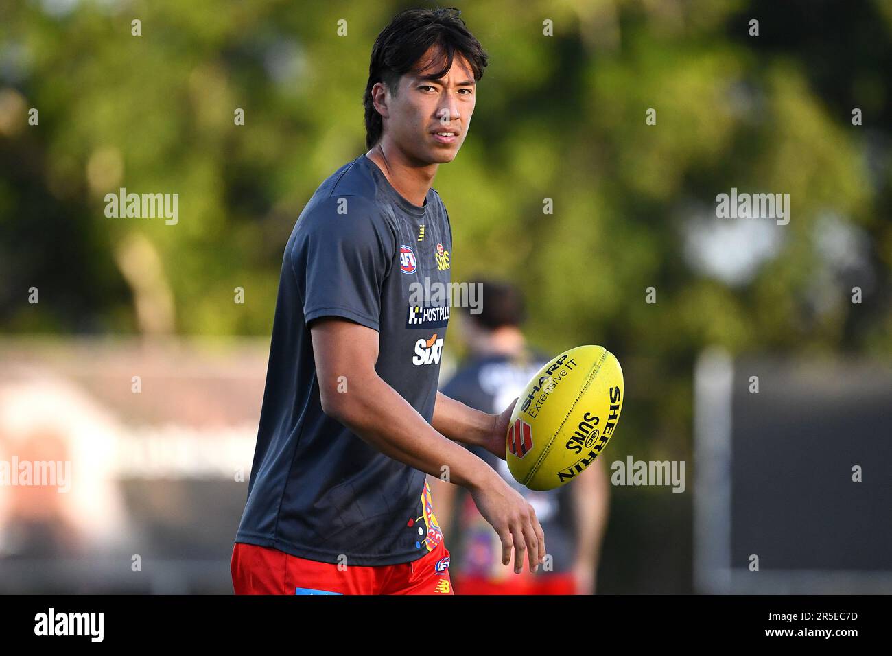 Darwin, Australia. 03rd June, 2023. Alex Davies of the Suns looks on ...