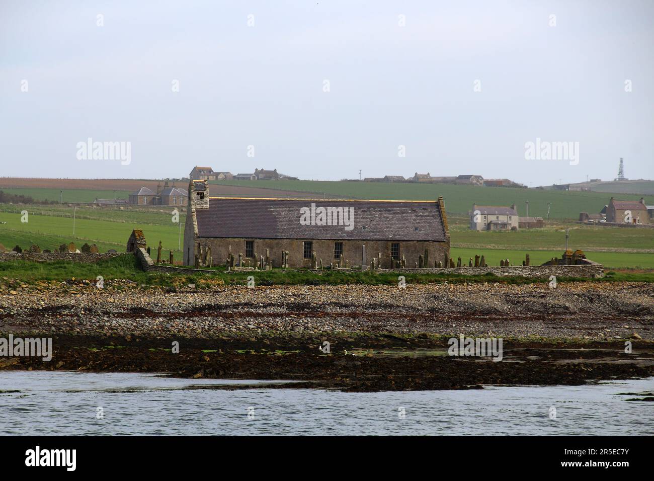 View of the St Mary’s Church-Burwick, South Ronaldsay, Orkney Island ...