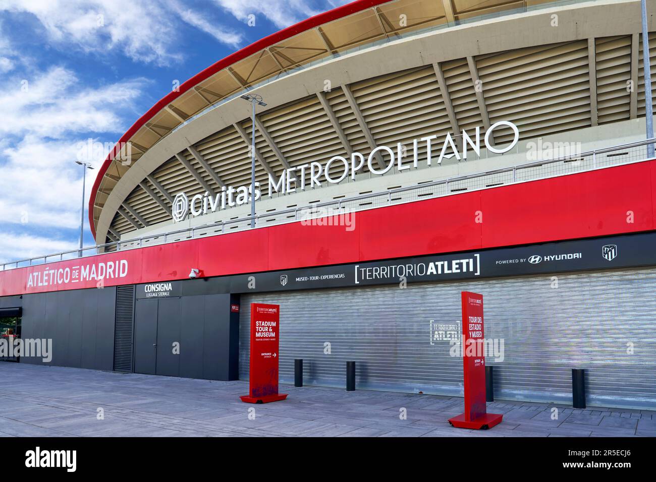 View on the modern arena Civitas Metropolitano - the official home ...