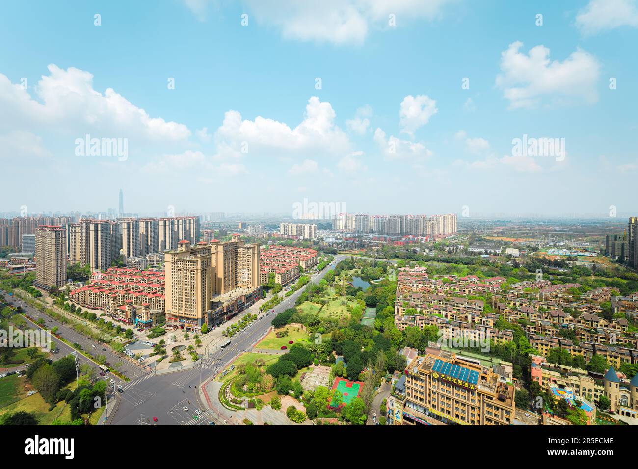 sunny day chengdu city Stock Photo - Alamy
