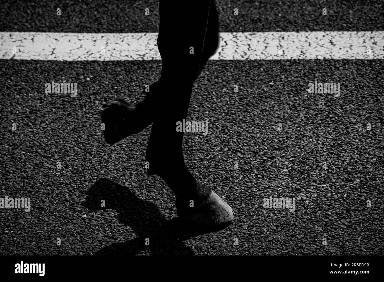 Horse riding in the street Black and White Stock Photos & Images - Alamy