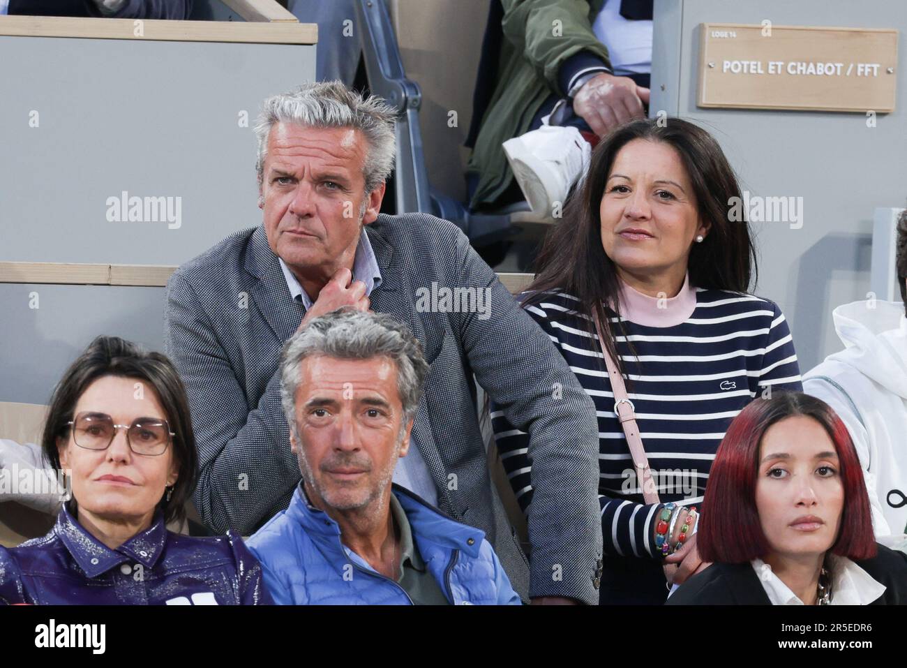 Paris, France. 02nd June, 2023. David Brecourt, Alexandra Sarramona in ...
