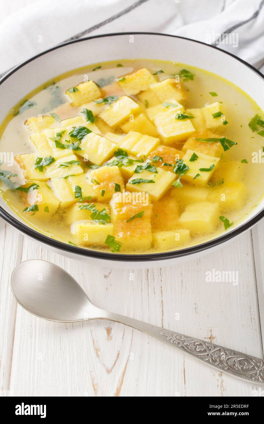 Imperial Soup Zuppa Imperiale the Traditional Minestra Of Bologna ...
