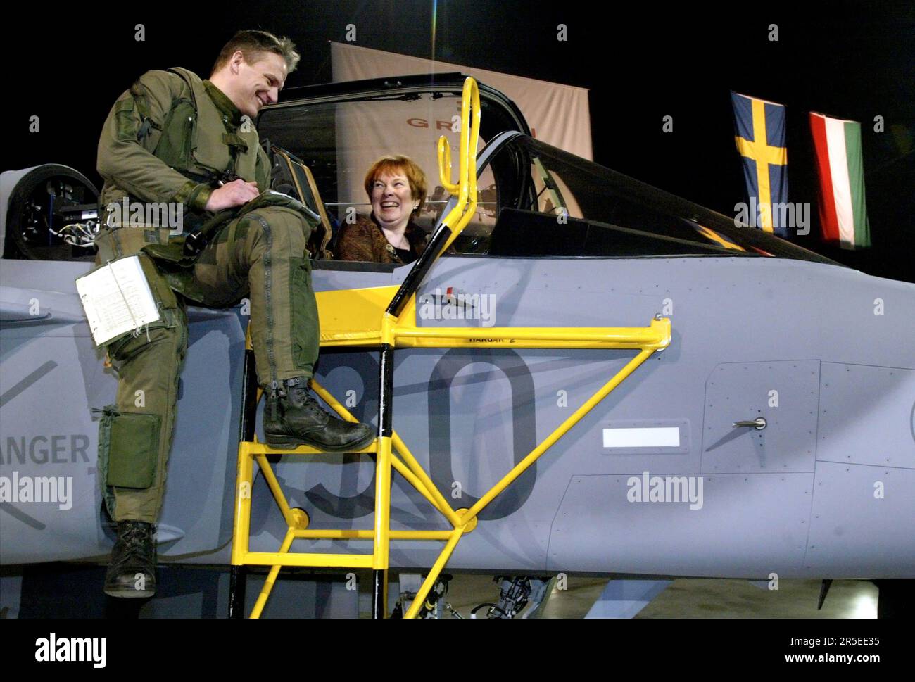 First JAS 39-Gripen aircraft for delivery to Hungary. Production of the ...