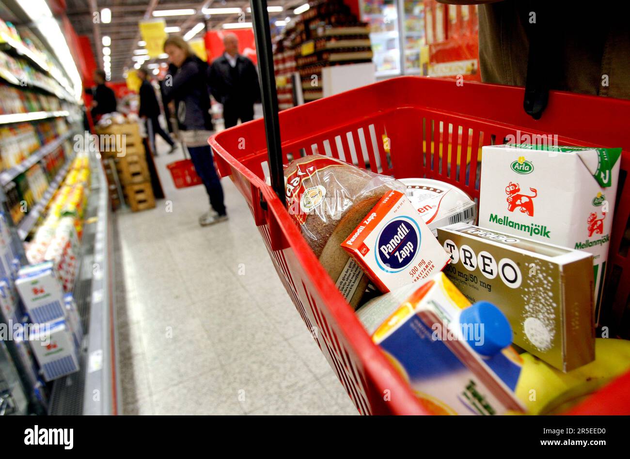 Sale of over-the-counter medicines at Coop Extra. Panodil and Treo ...