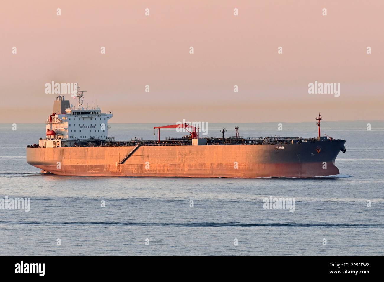 Oil Products Tanker ELISE at sundown in the Kattegat Stock Photo - Alamy