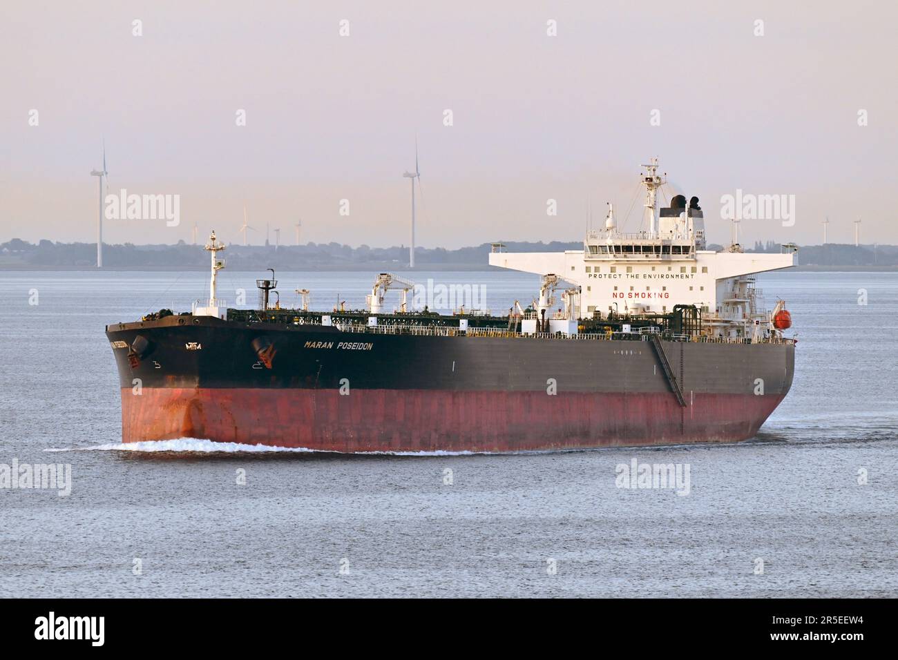 Crude Oil Tanker MARAN POSEIDON at the Great Belt Stock Photo - Alamy