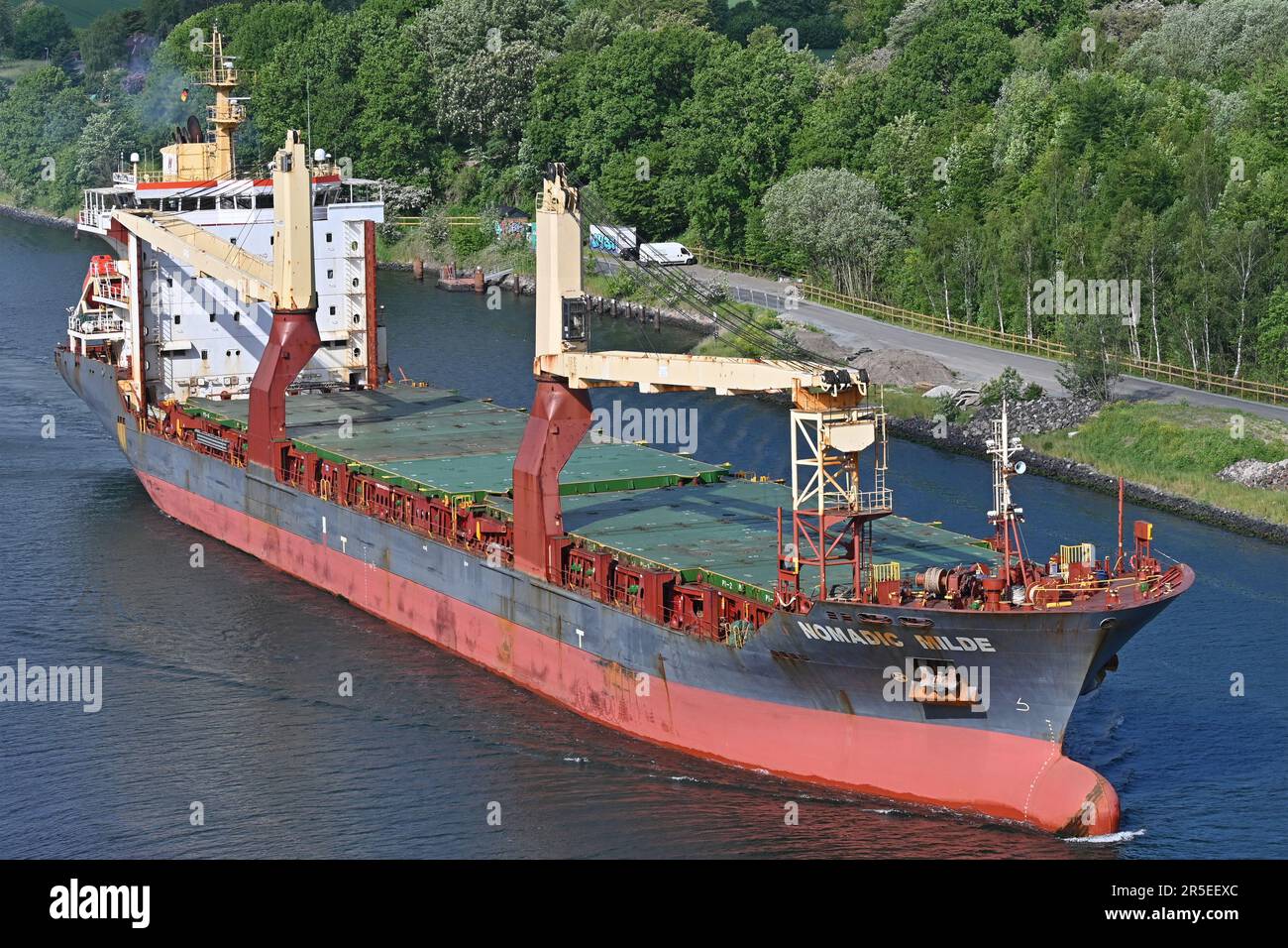 General Cargo Ship NOMADIC MILDE at the KIel Canal Stock Photo - Alamy
