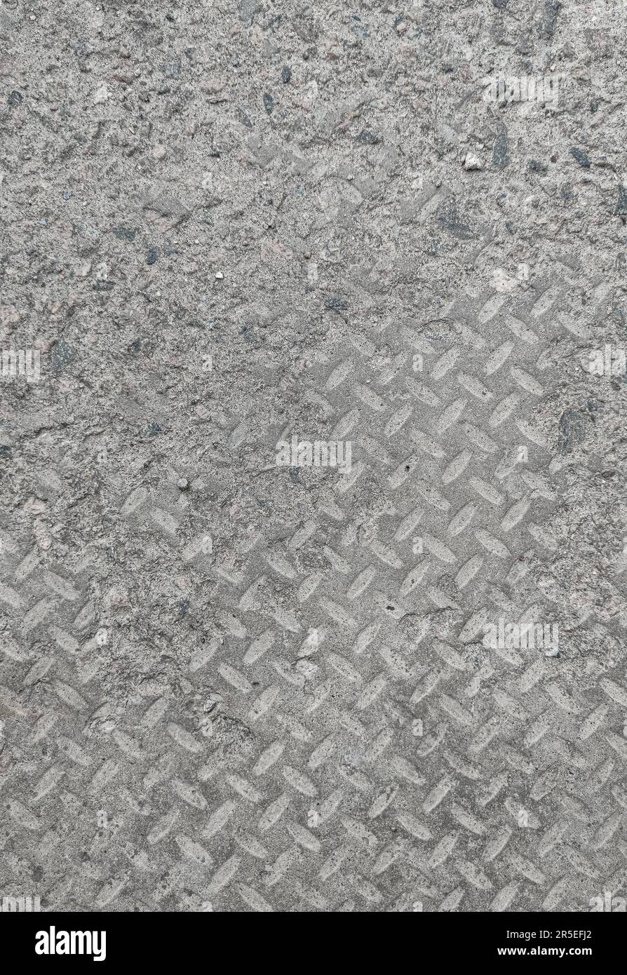 Texture and background of old flat dry concrete surface with diamond ...