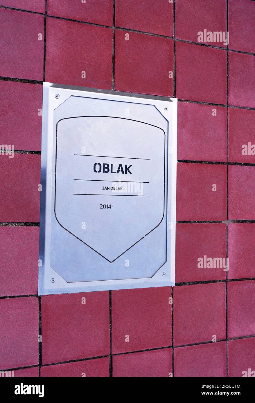 Plates with players names Souvenirs on sale in the store at Civitas ...