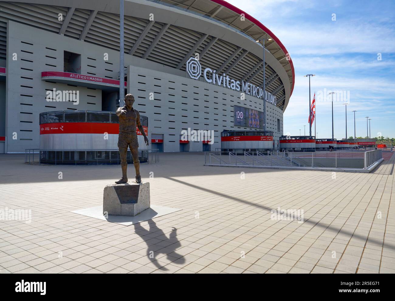 View on the modern arena Civitas Metropolitano - the official home ...
