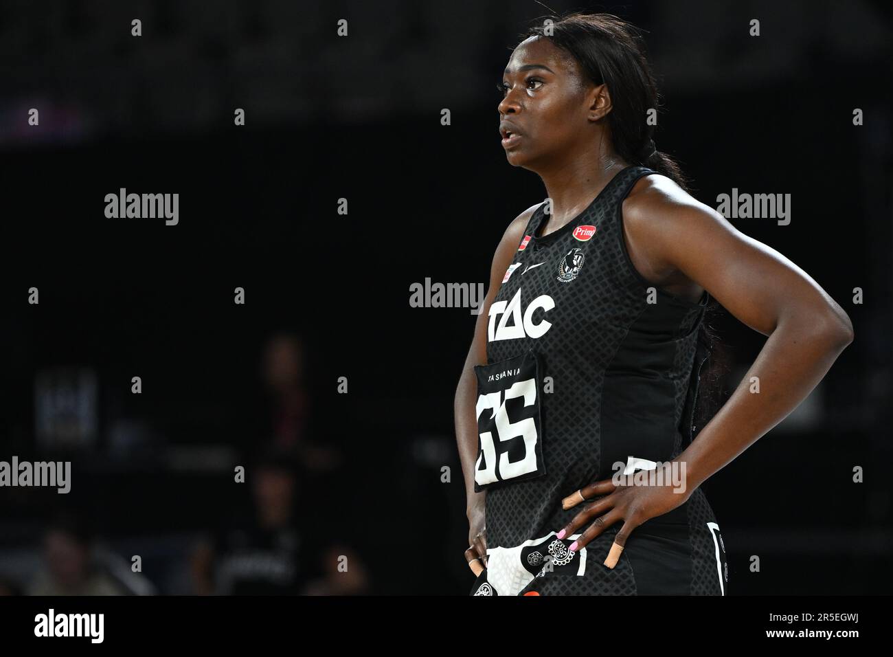 Melbourne, Australia. 03rd June, 2023. Shimona Nelson of the Magpies ...