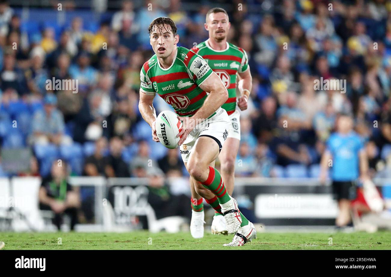 Gold Coast, Australia. 03rd June, 2023. Cameron Murray of the Rabbitohs ...