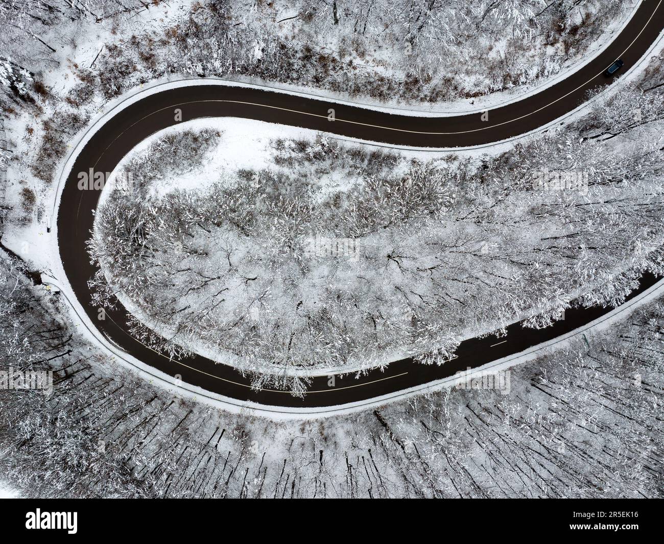 Aerial view top view roads hi-res stock photography and images - Alamy