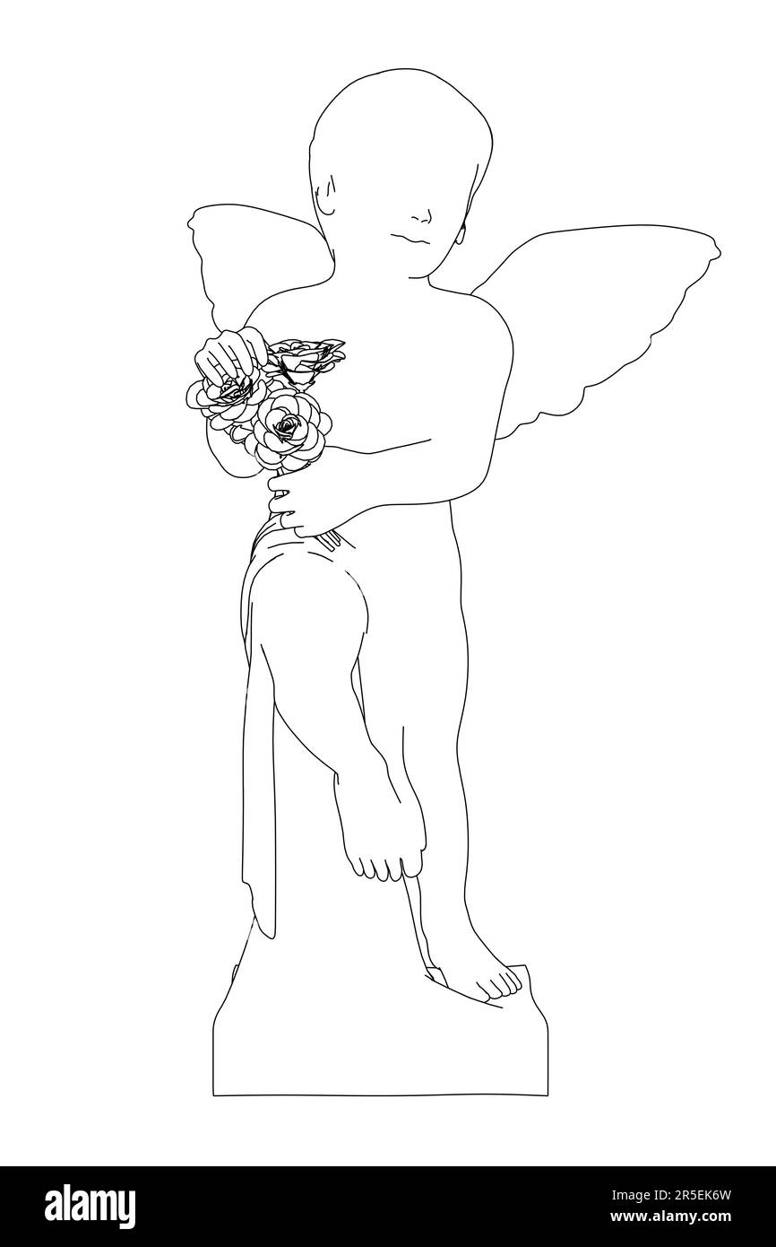 Baby Angel Sketch Drawings