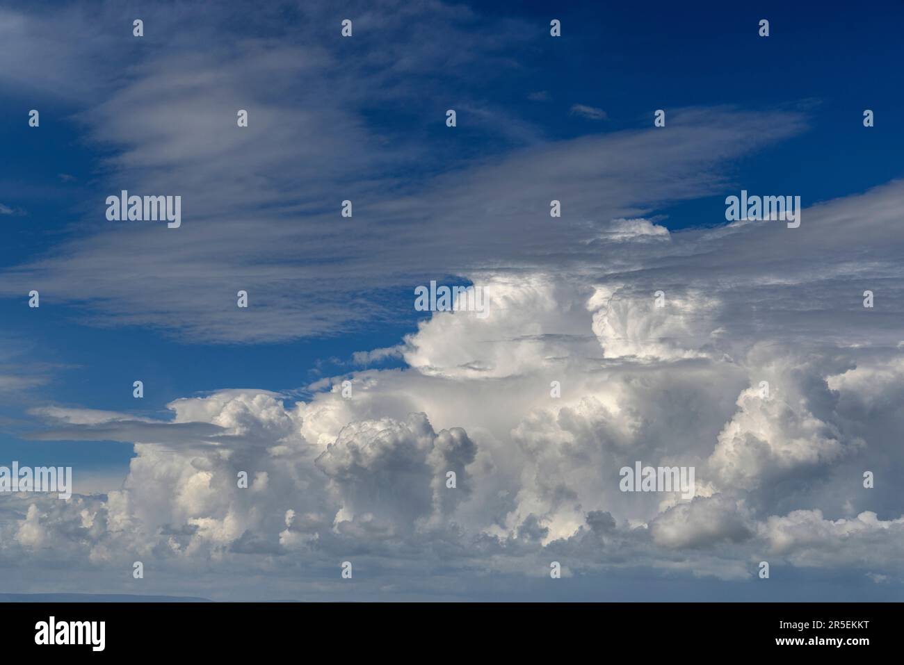 Cumulonimbus Calvus cloud along the Welsh coast Stock Photo - Alamy