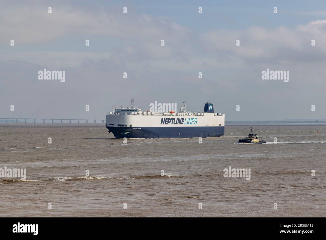 Vessel just left Royal Portbury docks Stock Photo - Alamy