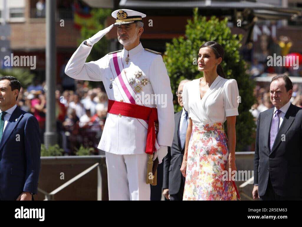 The King and Queen preside over the parade of the Armed Forces Day 2023 ...