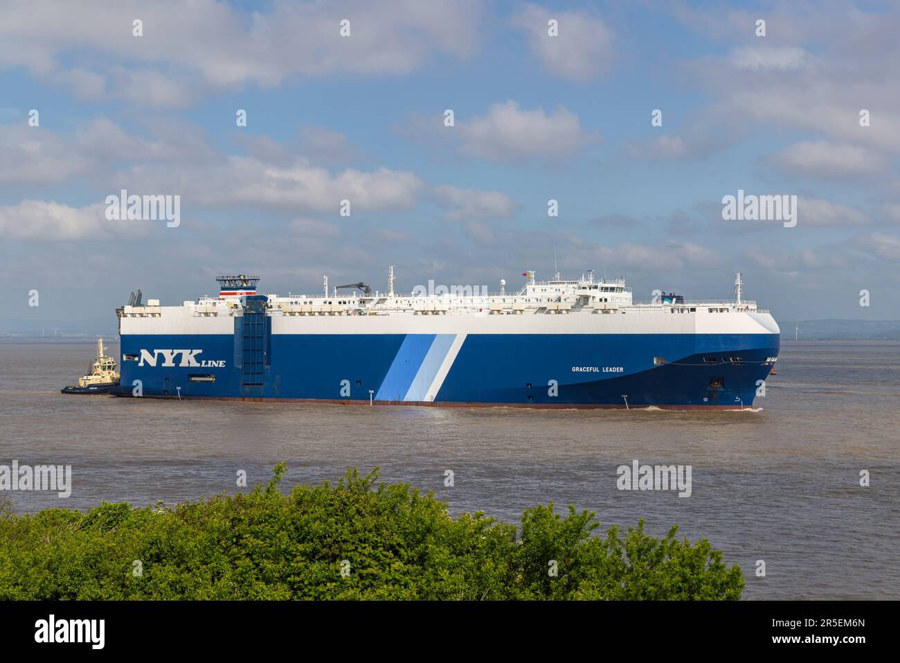 RoRo Graceful leader heading into Royal Portbury docks Stock Photo - Alamy