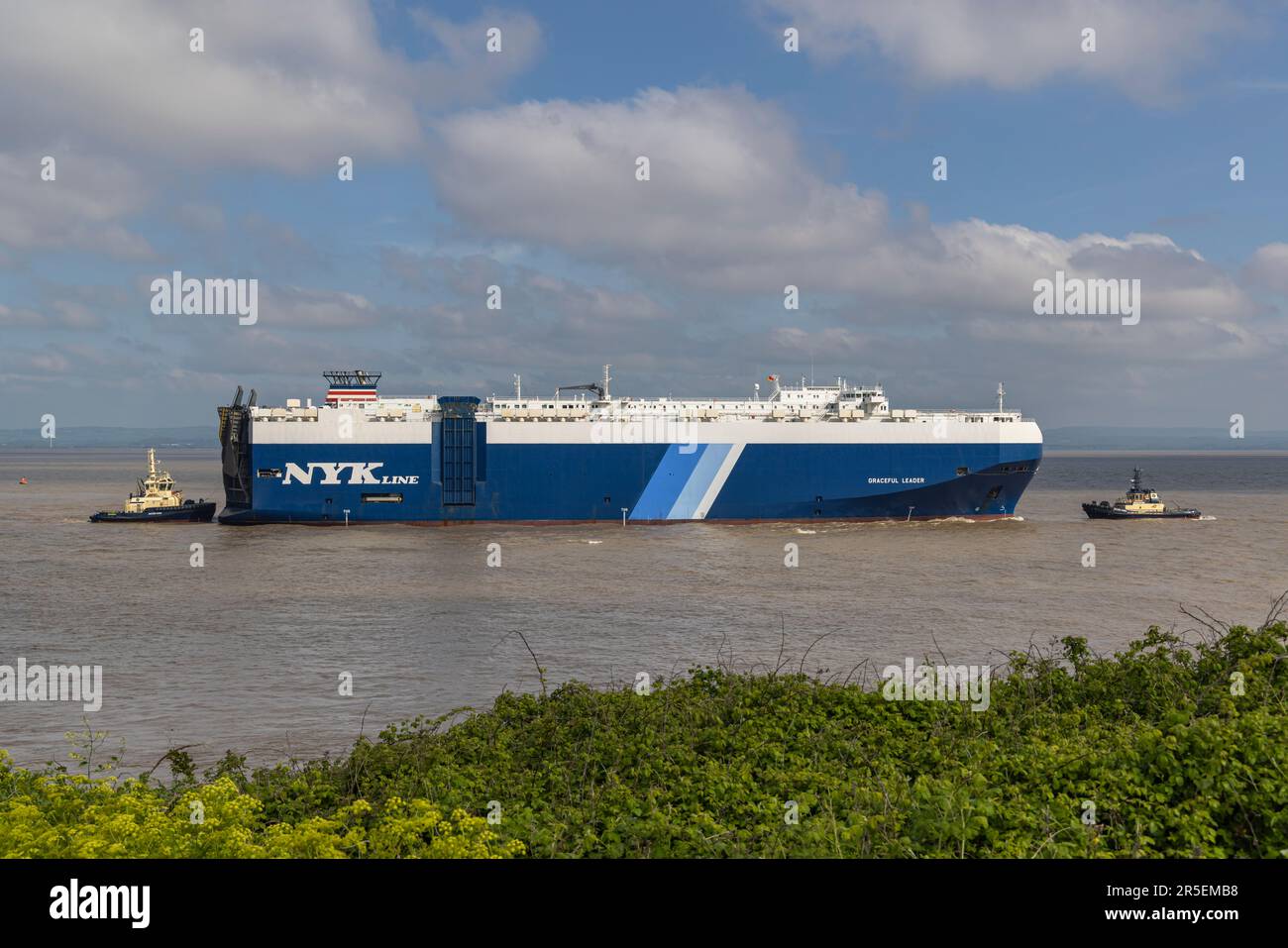 RoRo Graceful leader heading into Royal Portbury docks Stock Photo - Alamy