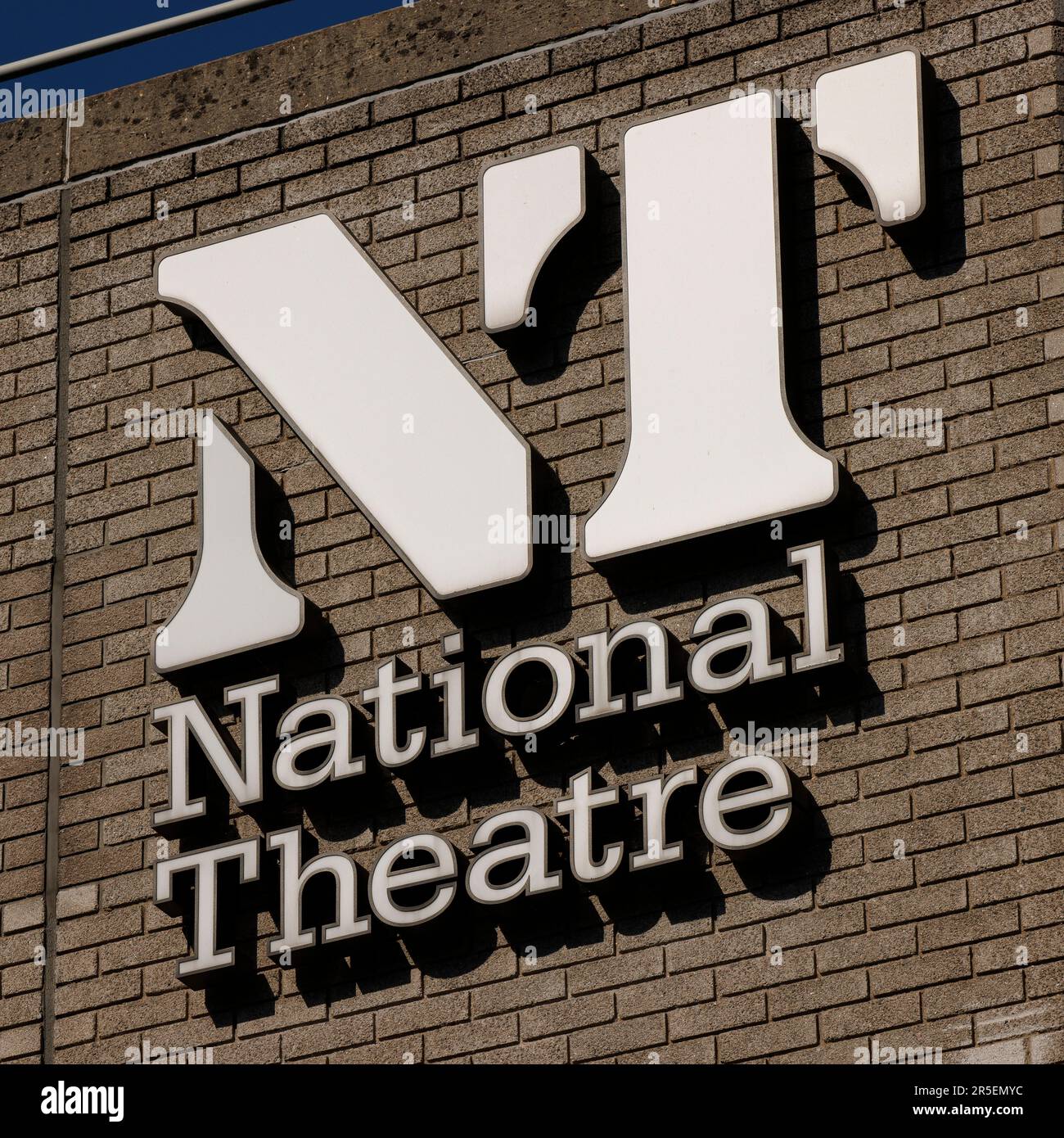 National Theatre Sign Stock Photo - Alamy