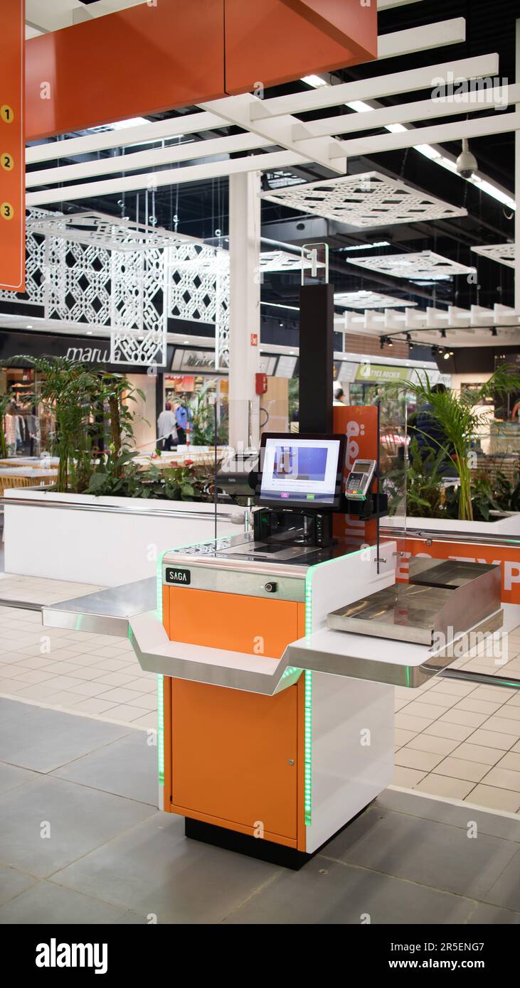 Marjane checkout hi-res stock photography and images - Alamy