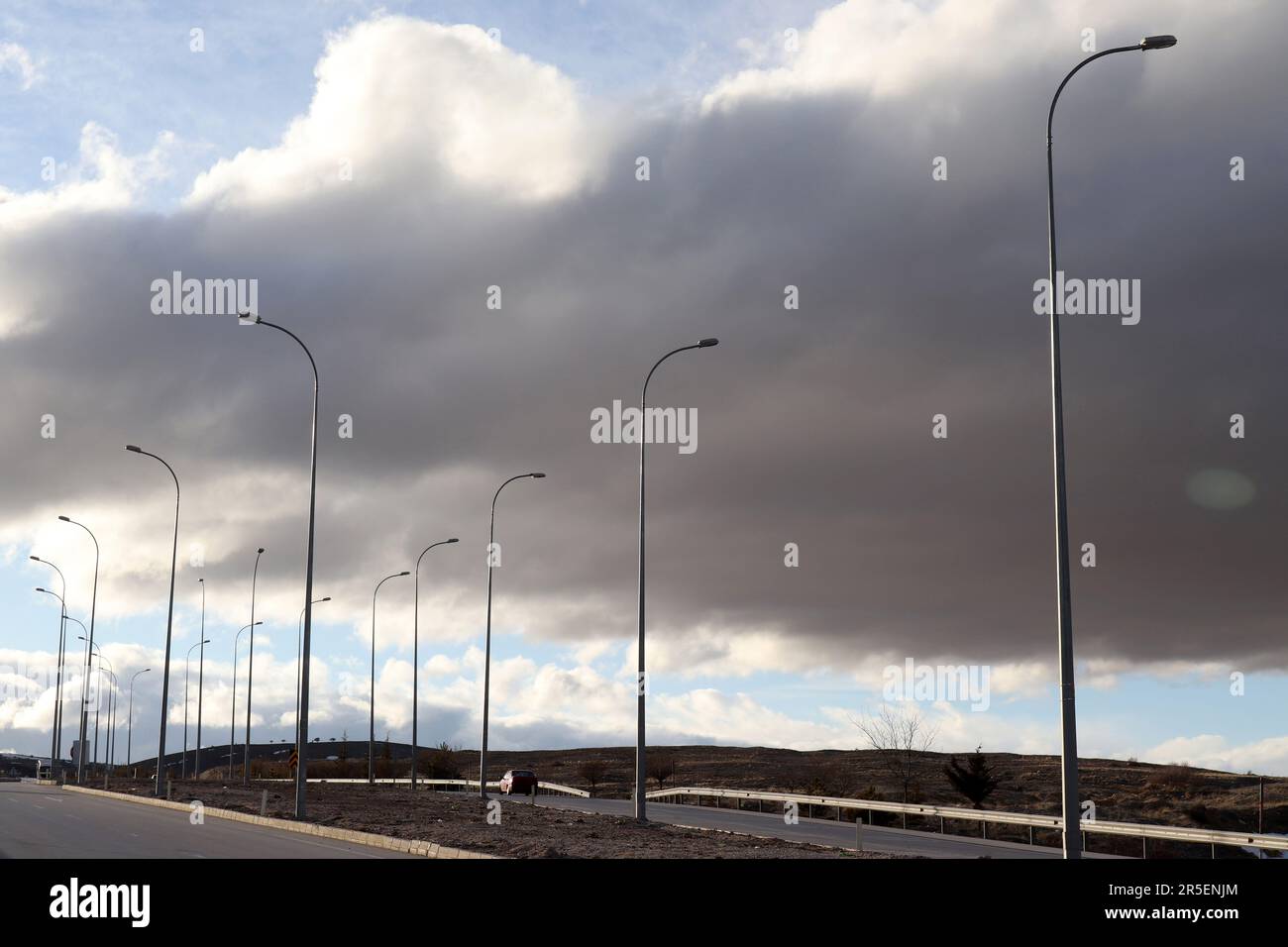 Street lighting on country lane hi-res stock photography and images - Alamy