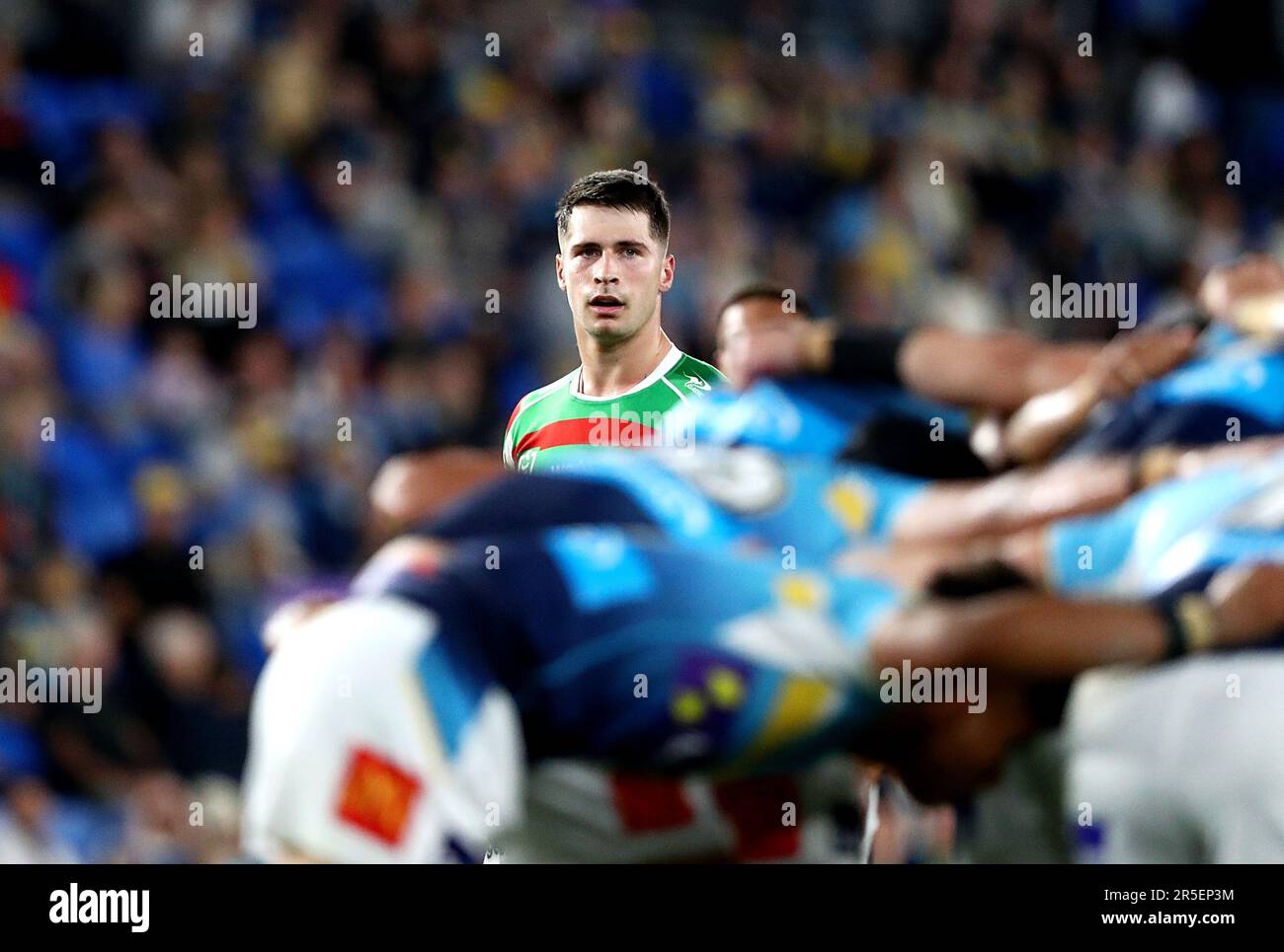 Gold Coast, Australia. 03rd June, 2023. Lachlan Ilias of the Rabbitohs ...