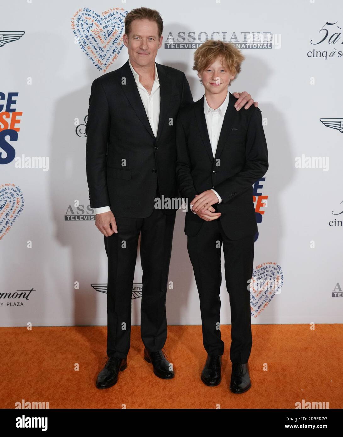 Los Angeles, USA. 02nd June, 2023. (L-R) James Tupper and Atlas Heche ...