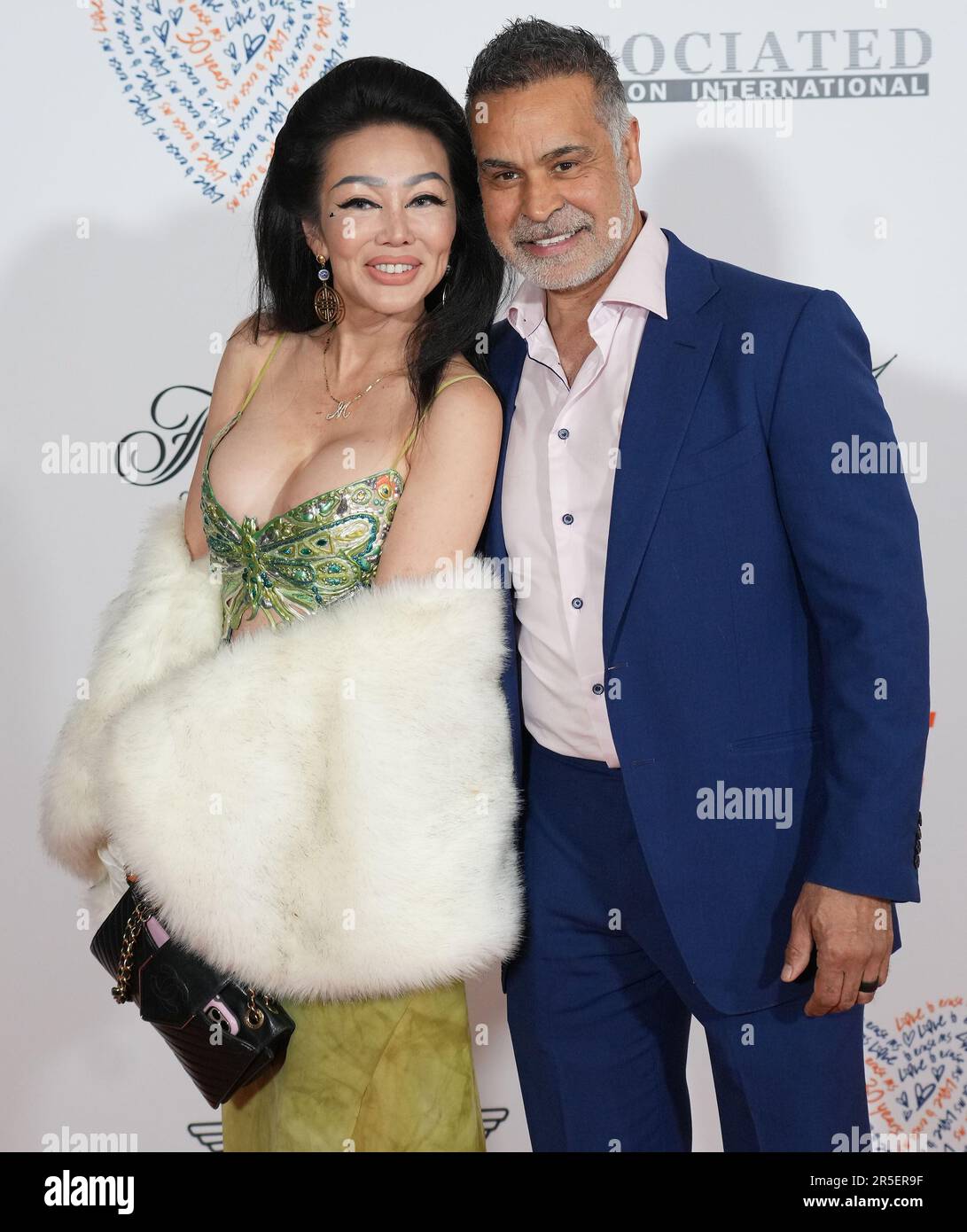 Los Angeles, USA. 02nd June, 2023. (L-R) Fei Zhou and Mas Sajady arrives at the 30th Annual Race ...