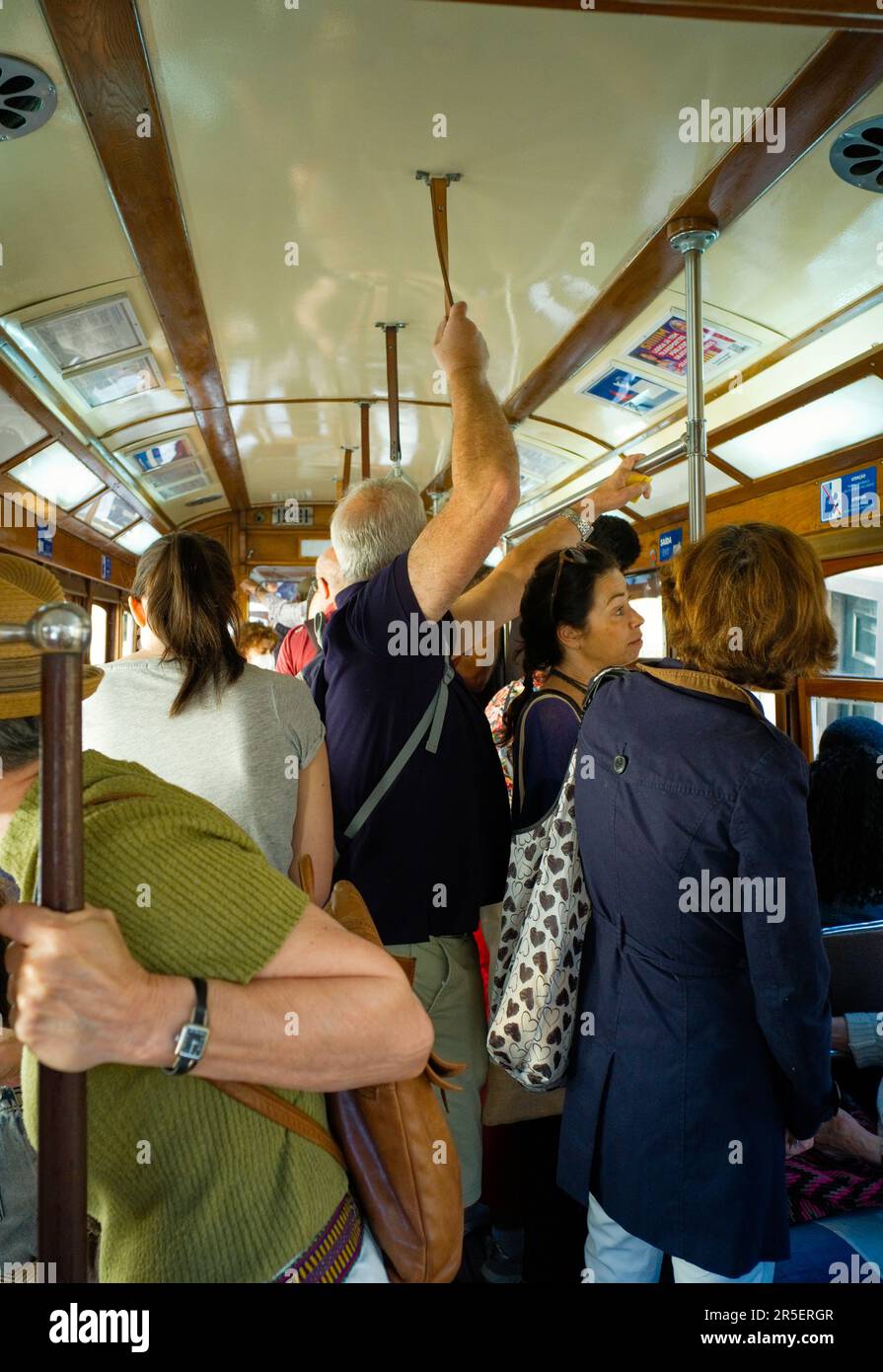 Inside a tram hi-res stock photography and images - Alamy