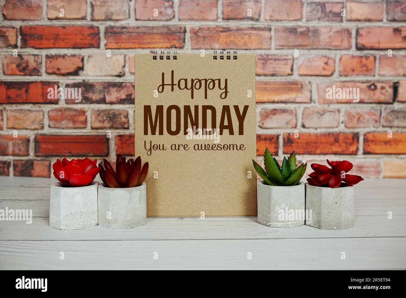 Happy Monday text message Stock Photo - Alamy