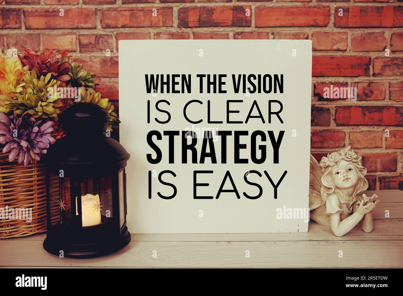 "When The Vision is Clear Strategy is Easy" Inspirational and ...