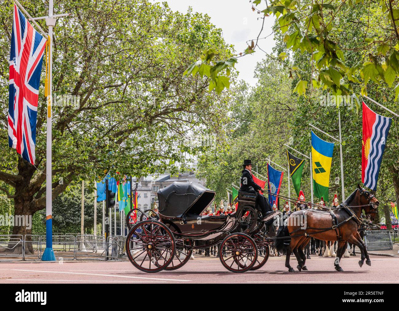 London, UK. 03rd June, 2023. Rehearsal for trooping the color took ...