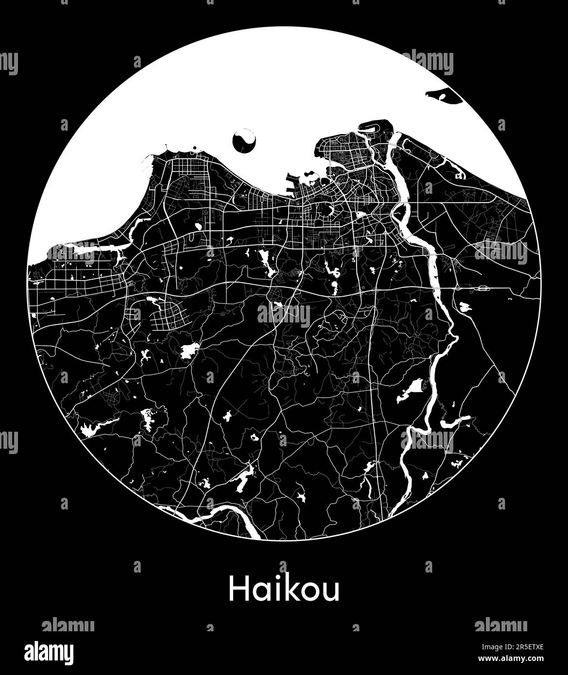 Haikou map hi-res stock photography and images - Alamy