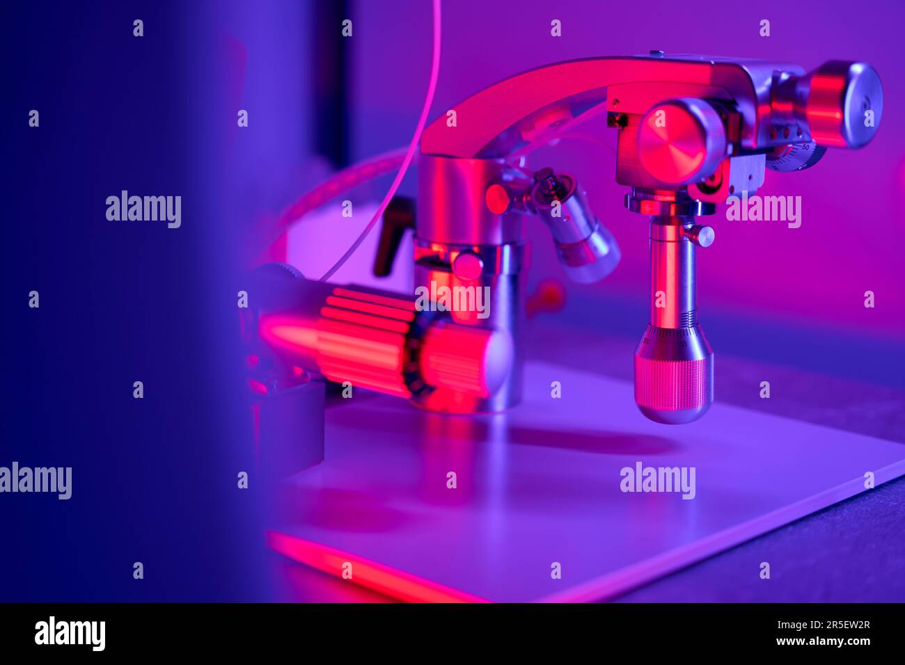 Close-up view to joystick as a part of workstation Stock Photo - Alamy