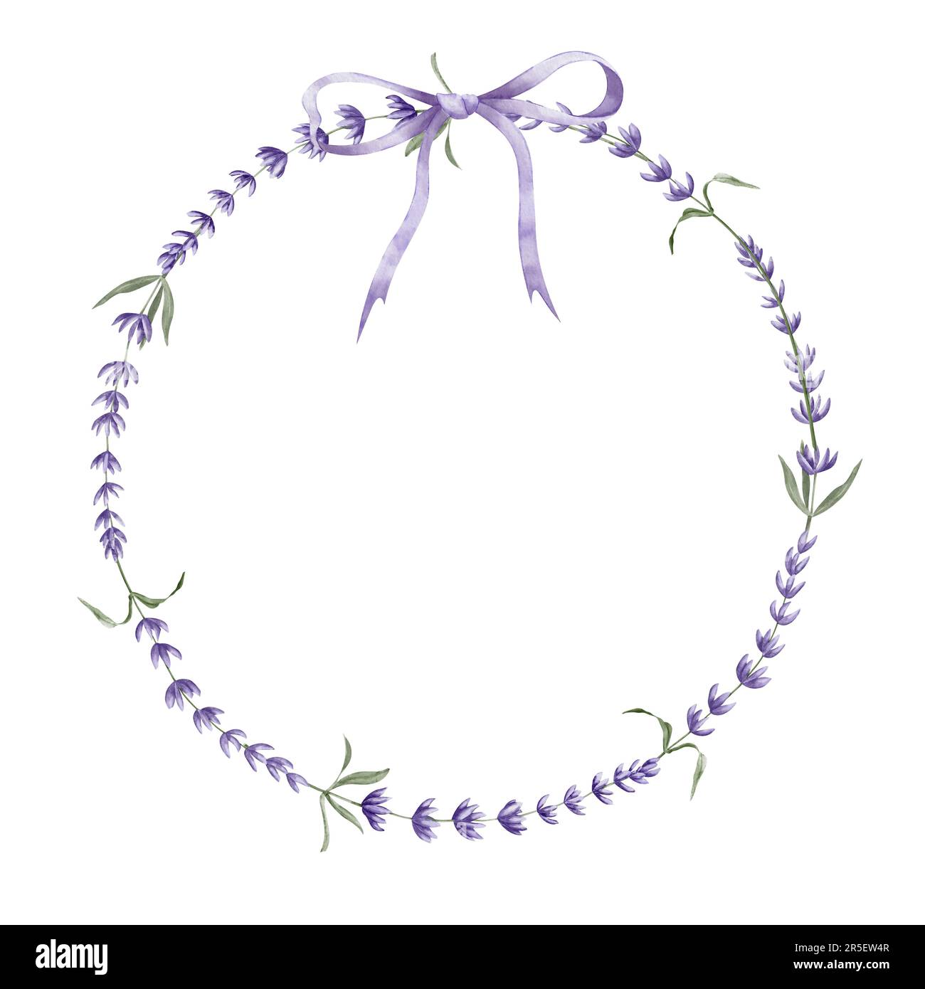 Lavender Wreath Drawing