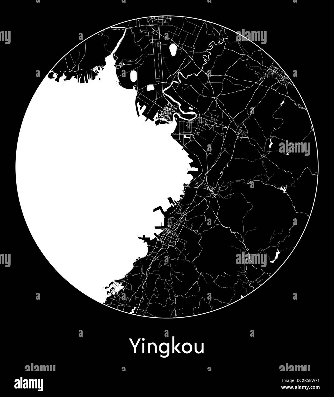 Yingkou map hi-res stock photography and images - Alamy