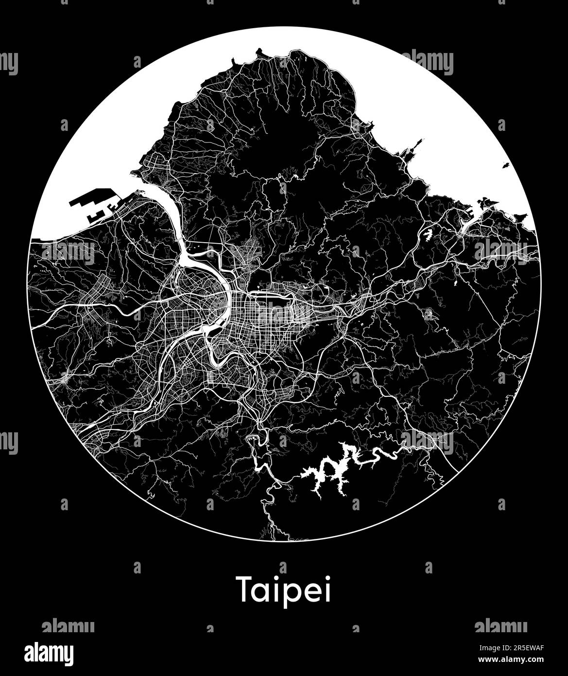 Map of taipei hi-res stock photography and images - Alamy