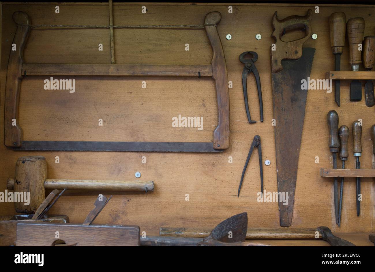 Cartagena, Spain - September 14th, 2018: Bank Carpenter or ships ...