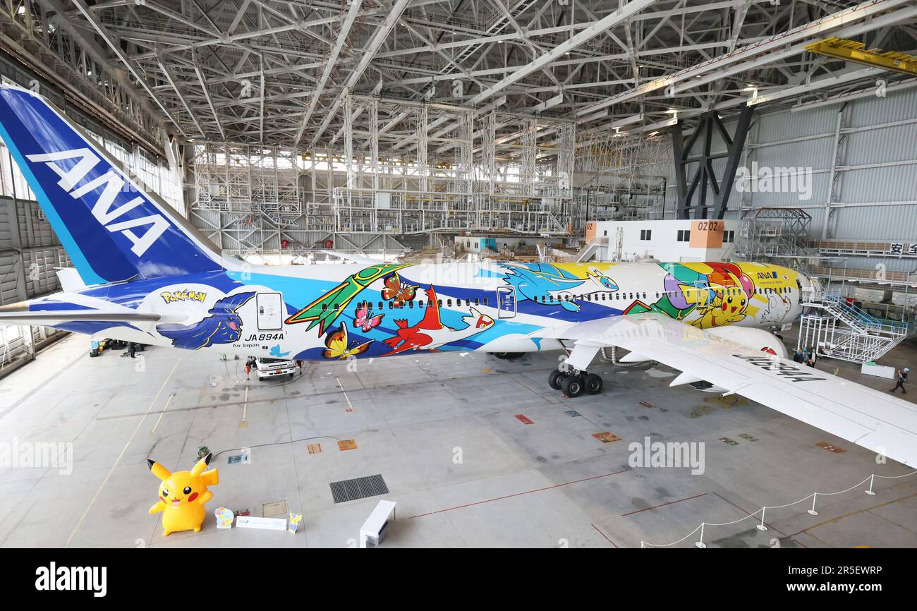 Tokyo, Japan. 3rd June, 2023. Japan's largest air carrier All Nippon Airways (ANA) unveils the ...