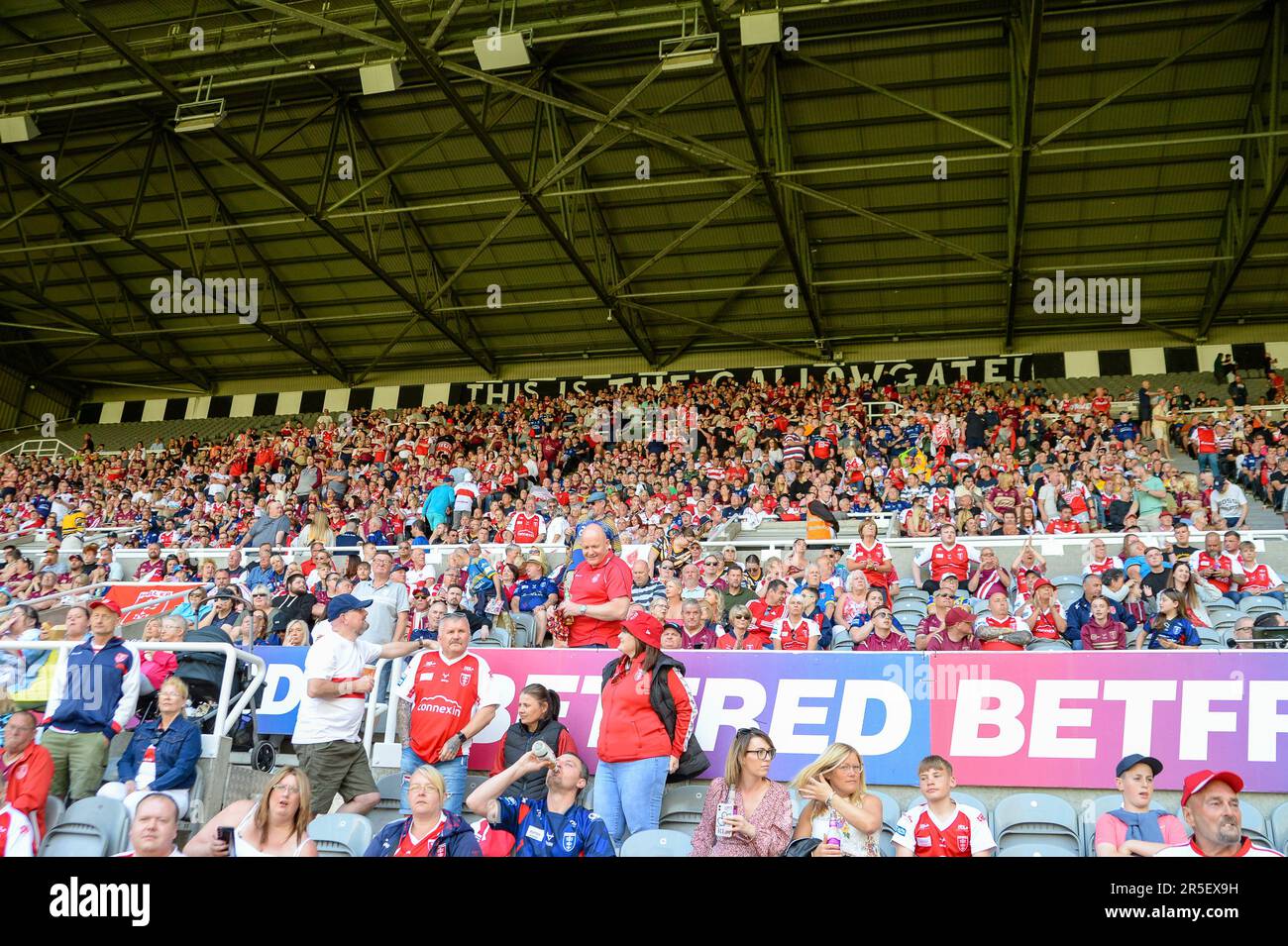 Hull KR fans during the Betfred Super League Magic Weekend match ...