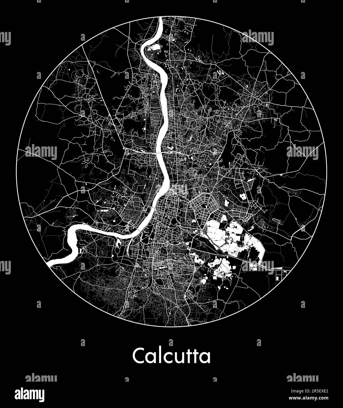 Calcutta map hi-res stock photography and images - Alamy