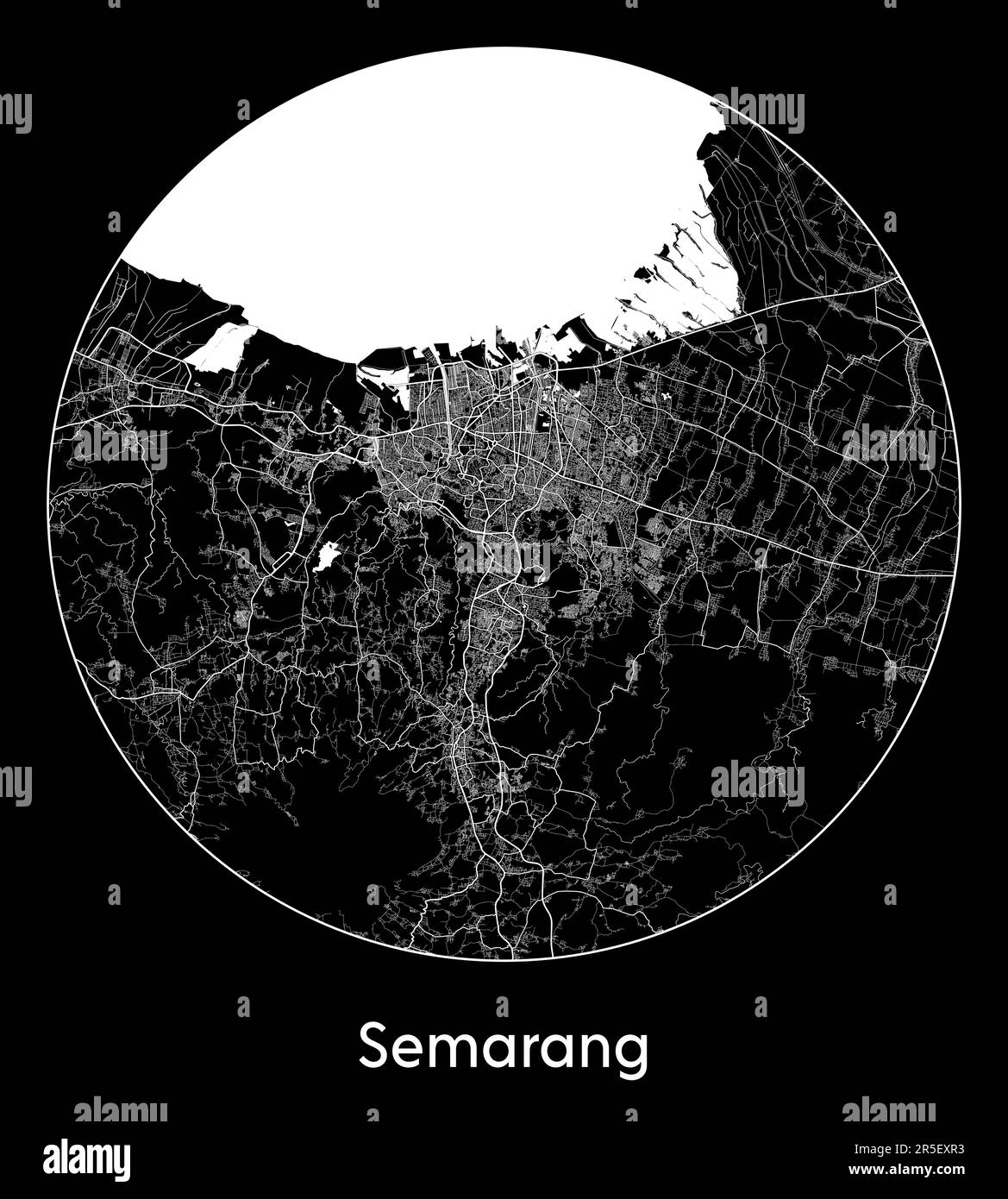 Semarang map Stock Vector Images - Alamy