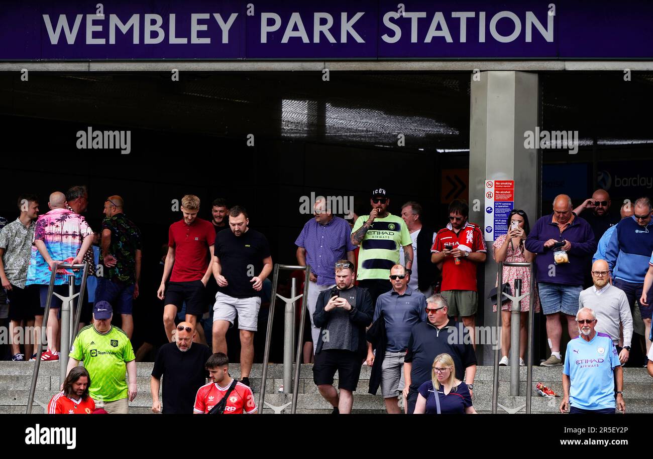 Fa cup final 2023 wembley way hi-res stock photography and images - Alamy