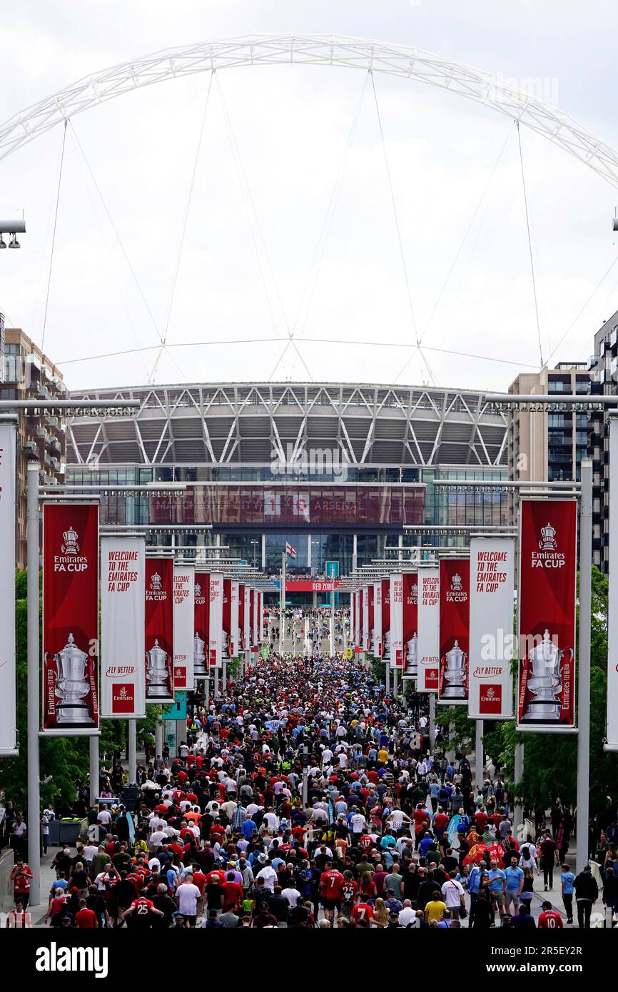 Fa cup final 2023 wembley way hi-res stock photography and images - Alamy