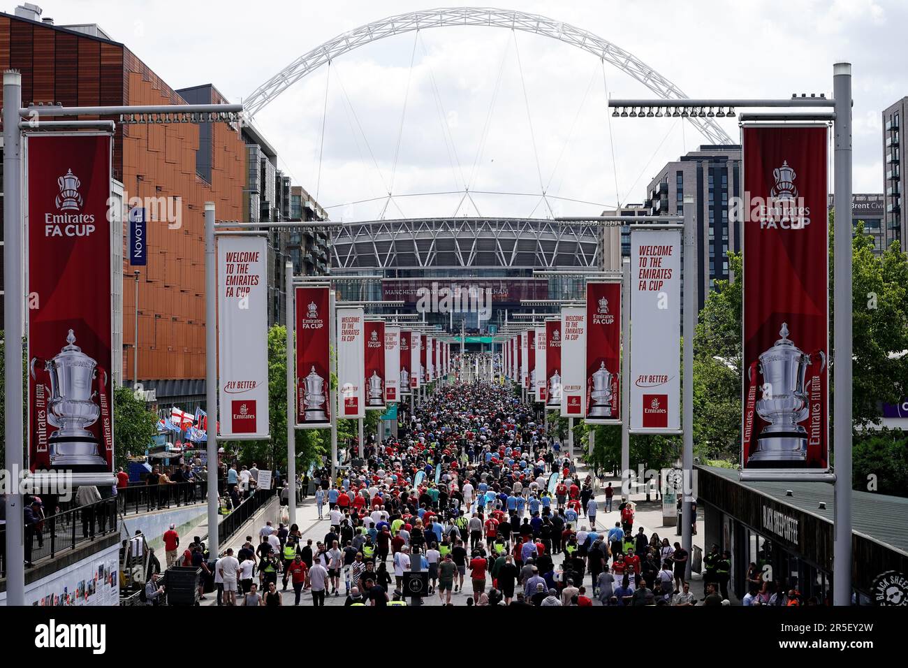 Fa cup final 2023 wembley way hi-res stock photography and images - Alamy