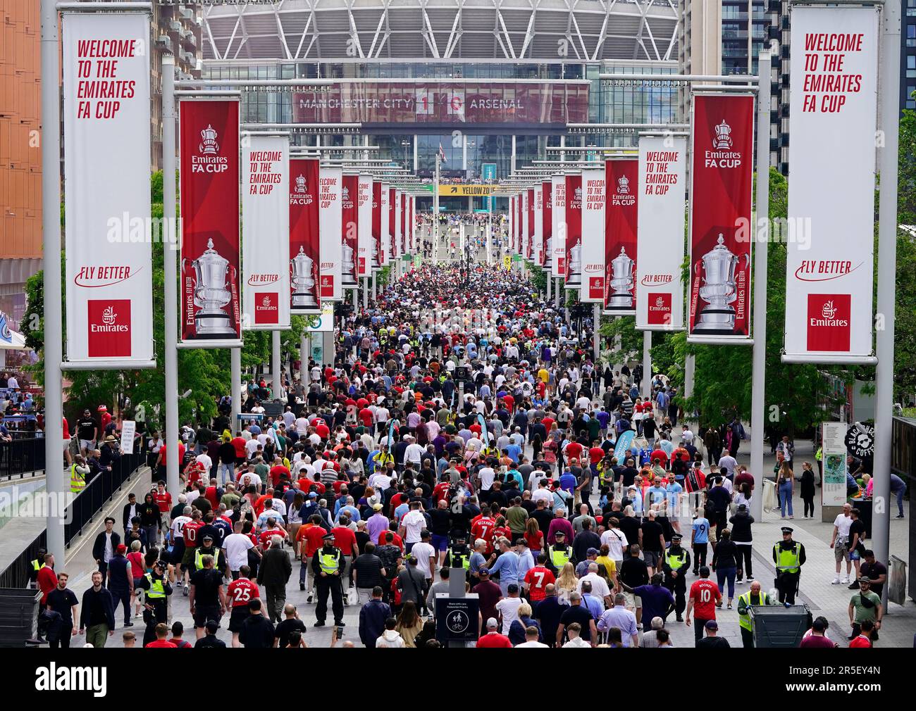 Fa cup final 2023 wembley way hi-res stock photography and images - Alamy