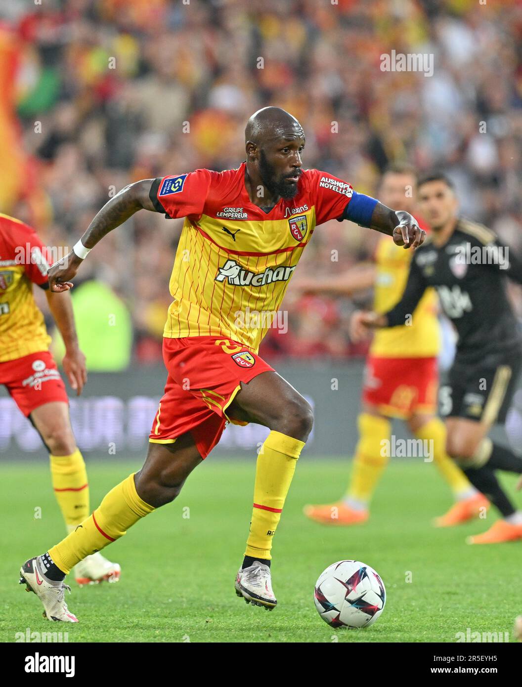 Seko Fofana (8) of RC Lens pictured during a soccer game between t ...