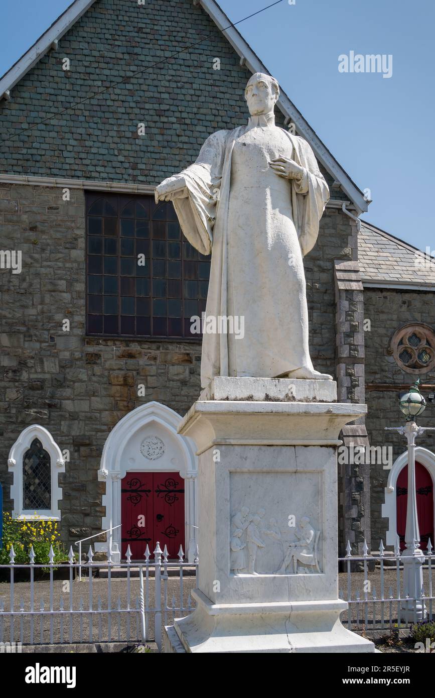 Bala, Gwynedd, Wales - May 26 : Rev. Thomas Charles statue in front of ...